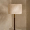 Chester | Walnut & Brass Floor Lamp – Burbeck At Home